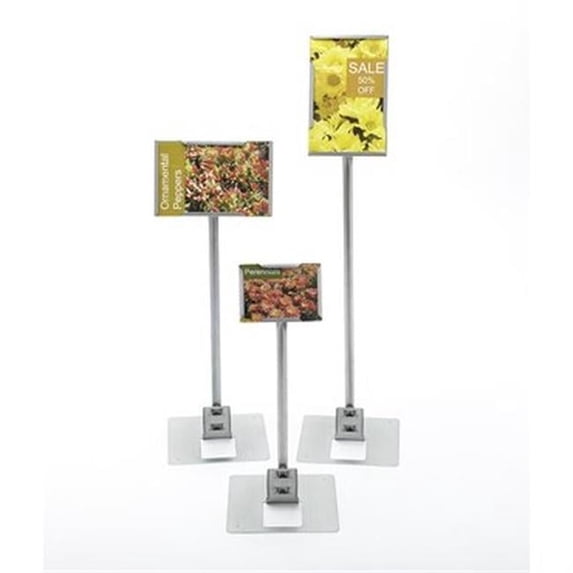 Colmet COL11730TL 11 x 7 in. Sign Holder with 30 in. Tube Leg - Walmart.com