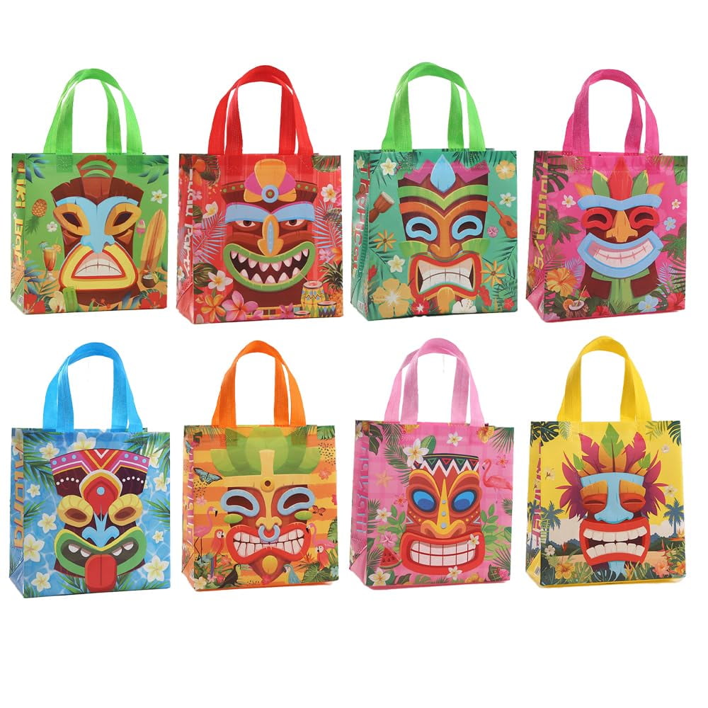 Colodeol 8 Pack Mardi Gras Tote Gift Bags Treat Party Favors Goodie ...