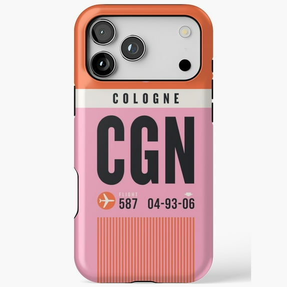 Cologne Germany CGN Retro Luggage Tag Protective and Compatible iPhone ...