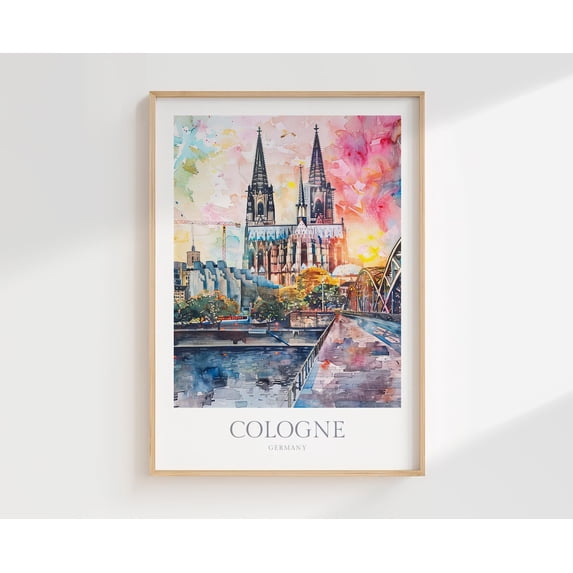Cologne Germany Wall Art Poster Poster, Unframed Size 8x12 - Walmart.com