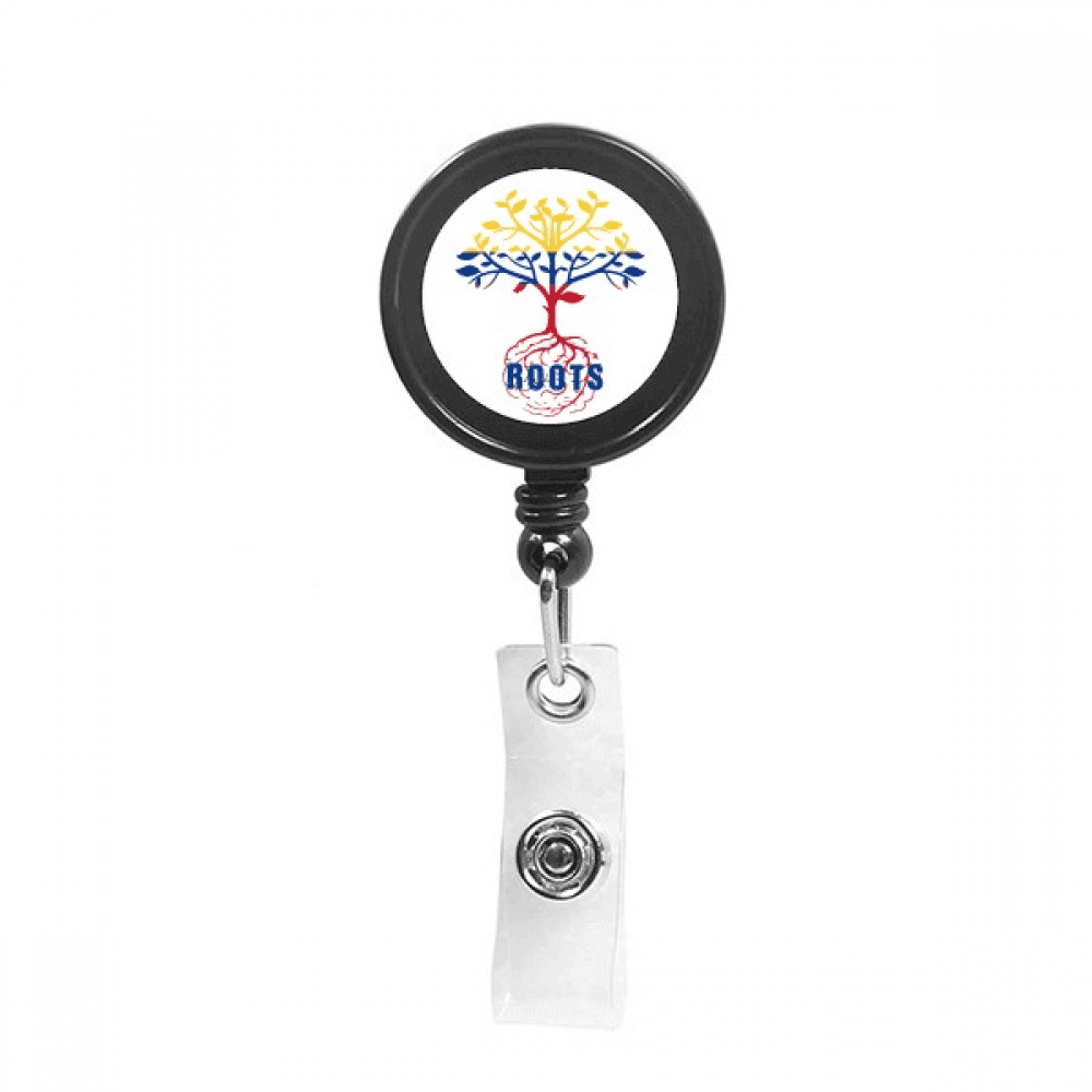 Colombia Ancestral Faly Flag Roots Retractable Keychain Badge Holder ID ...