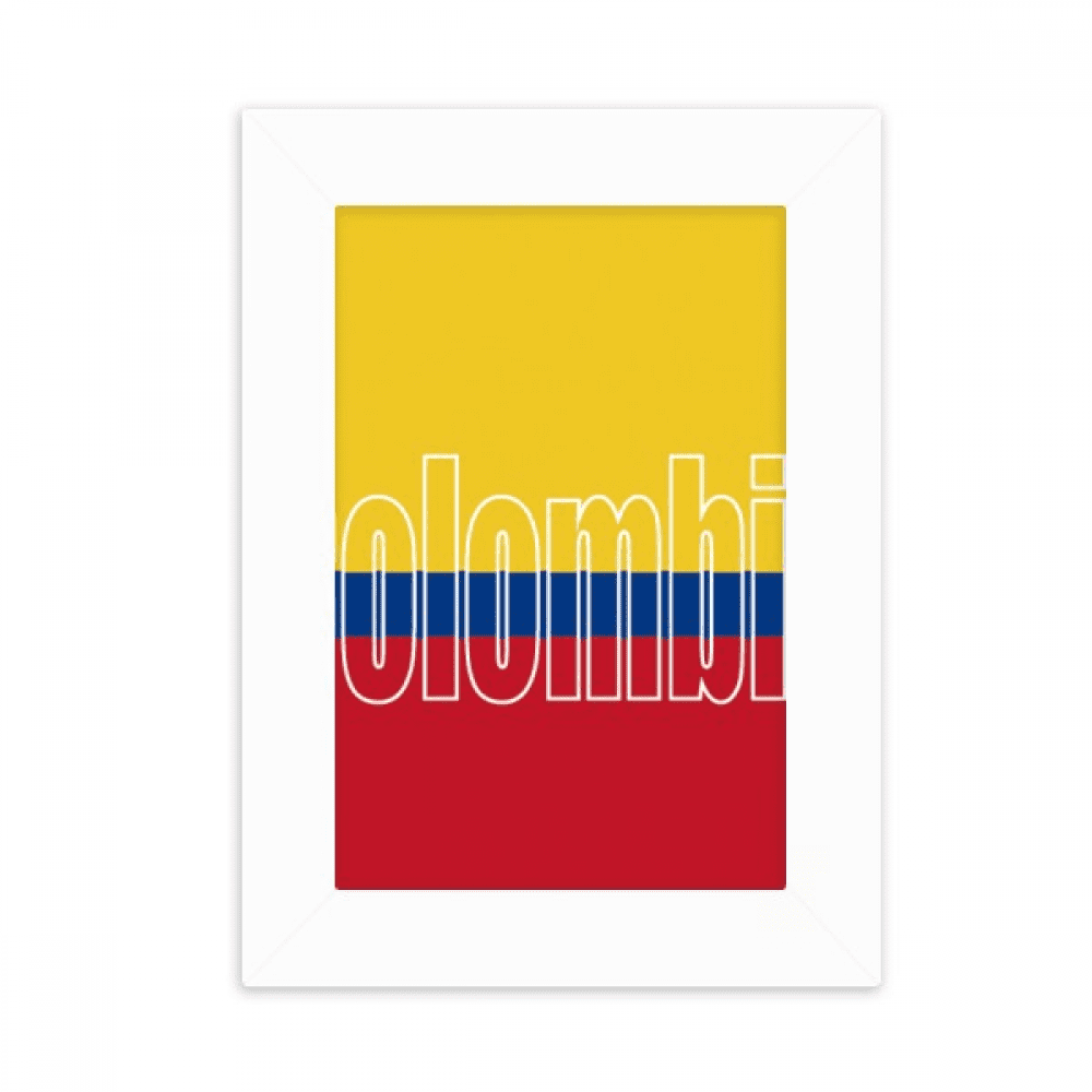 Colombia Country Flag Name Desktop Photo Frame Picture Display ...