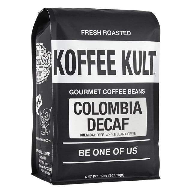 Colombia Decaf Coffee Beans Decaffeinated Medium Roast 100% Arabica Whole Bean Naturally Swiss ...