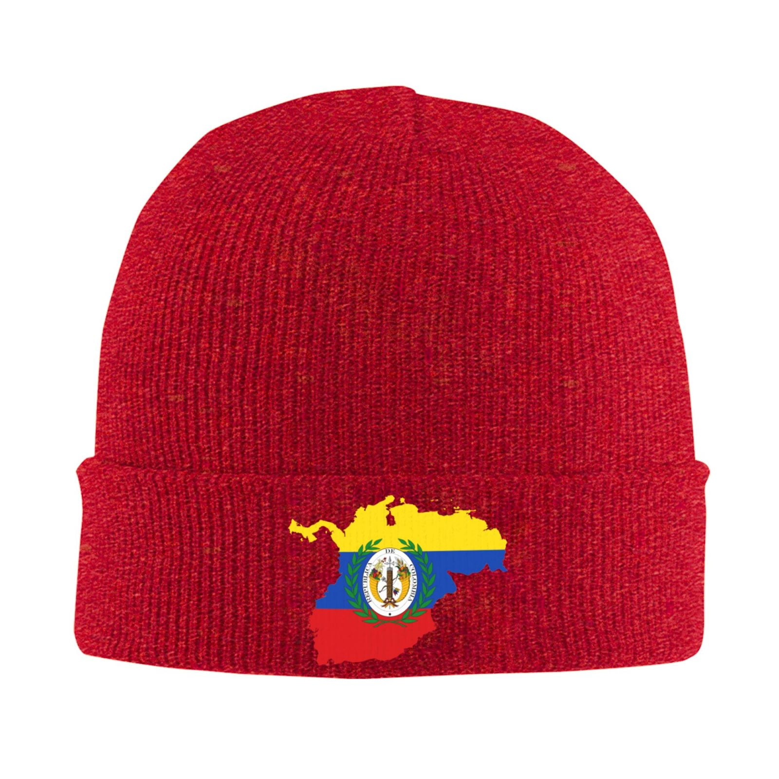 Colombia Flag Beanie Hat for Men Women Beanies Warm Cozy Knitted Skull ...