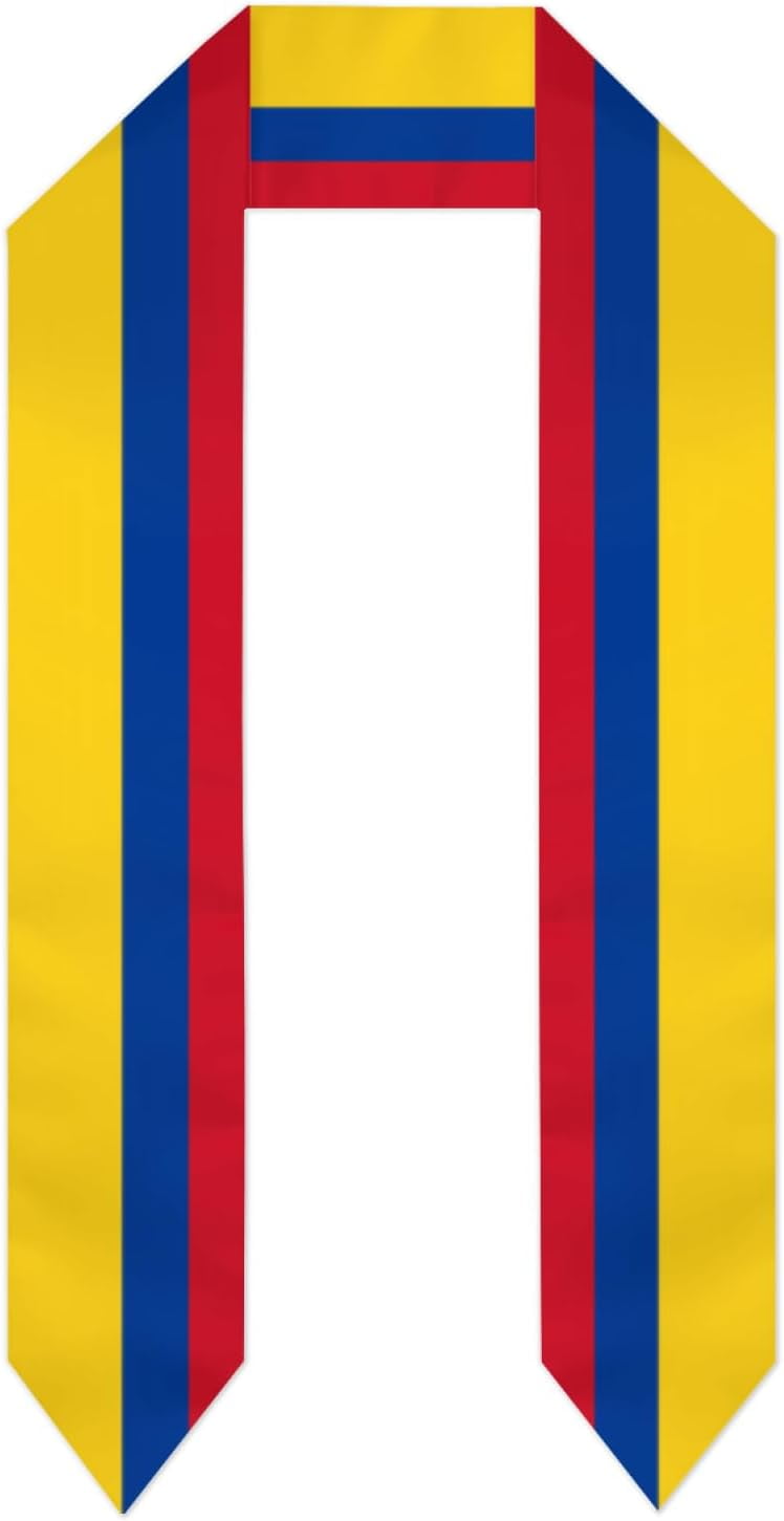 Colombia Flag Graduation Stoles Shawl Sash Scraf For Study Aboard ...
