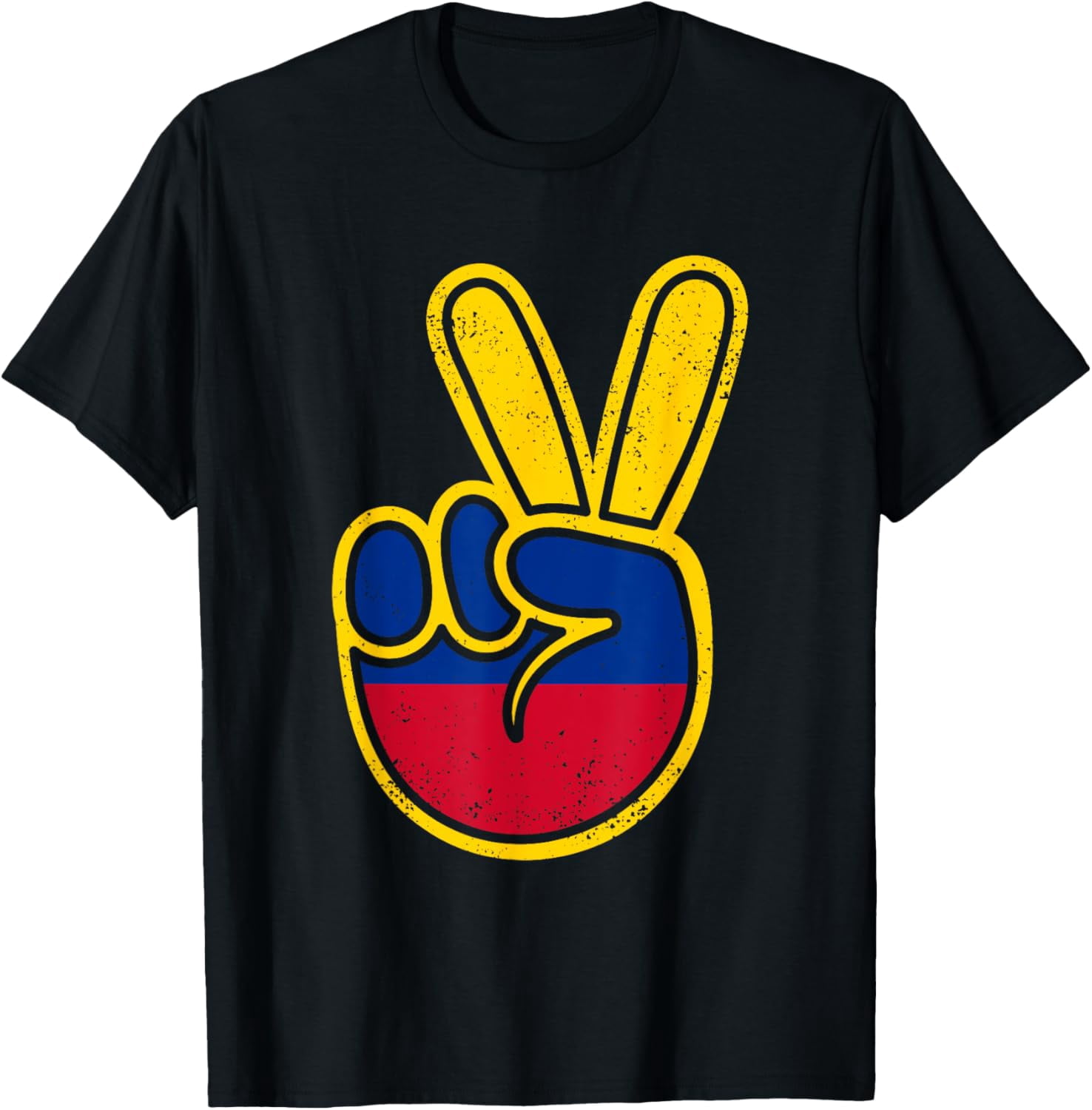 Colombia Flag Peace Sign Funny Retro Colombian Boys Toddler T-Shirt ...