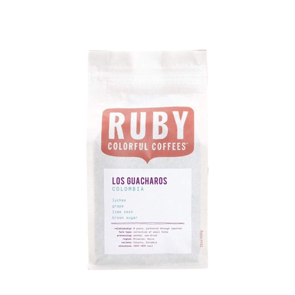 Colombia Los Guacharos - Roasted by Ruby Coffee Roasters - Whole Bean ...