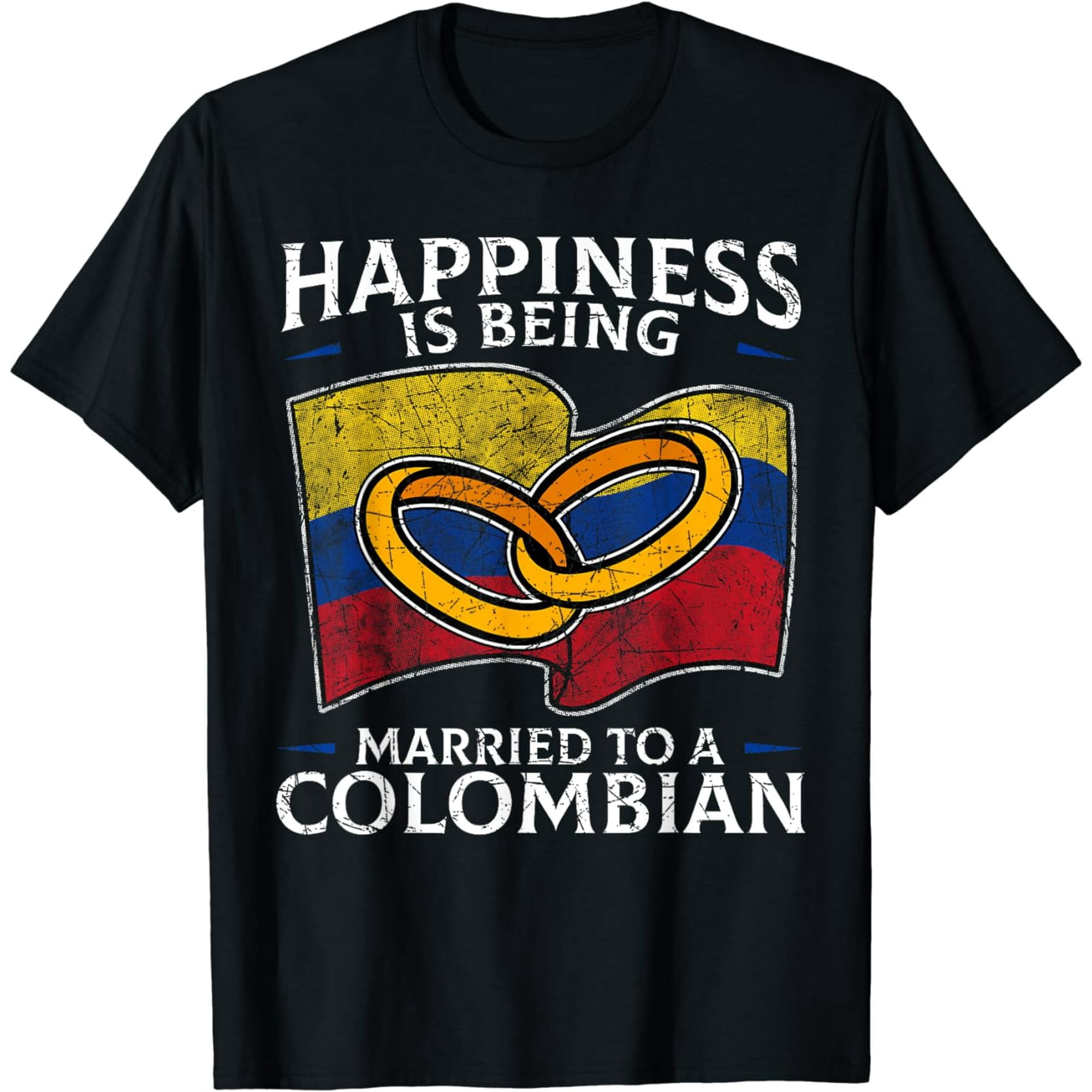 Colombia Marriage Colombian Heritage Married Flag Culture T-Shirt ...