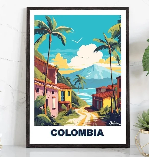 Colombia Poster - Matte Vertical Posters, World Art Print, Decor, Wall ...