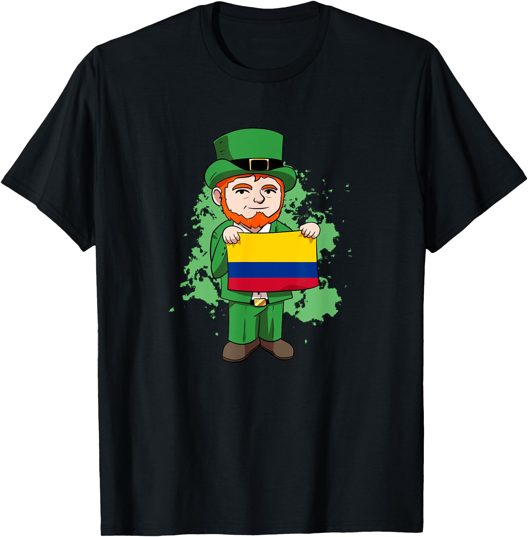 Colombia Proud Colombian Flag 2025 Lucky Leprechaun Tee Clover Shirt ...