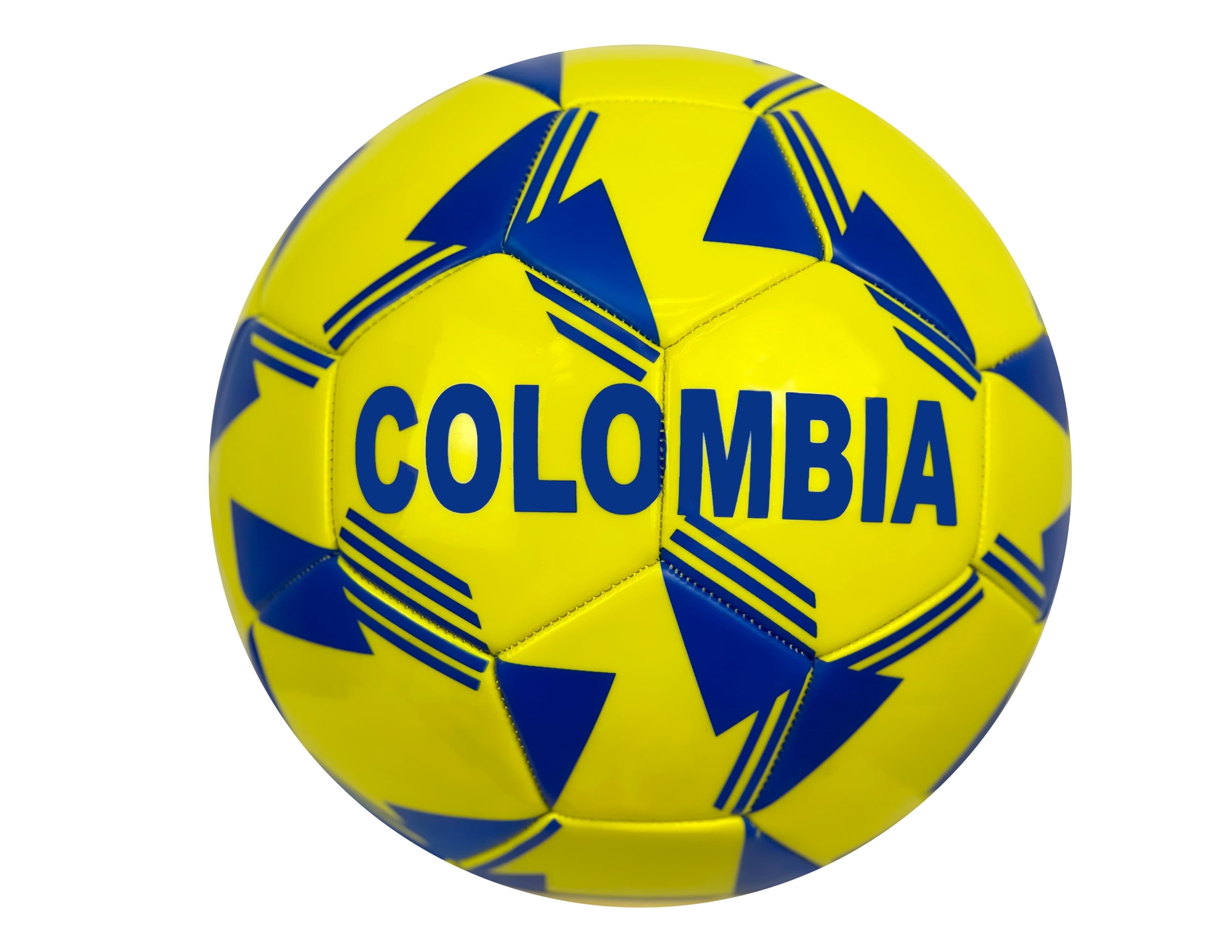 Icon Sports Colombia Fan Soccer Ball, Yellow/Blue, TPU/PVC Blend, Size ...