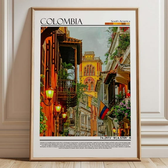 Colombia Wall Art Travel Poster | Travel Photography | South America ...