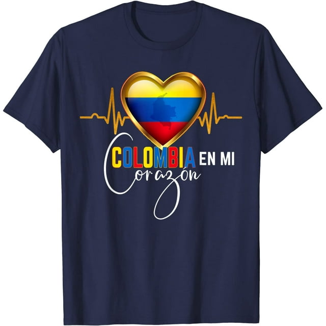 Colombia en mi Corazon Colombian Pride Matching T-Shirt - Walmart.com