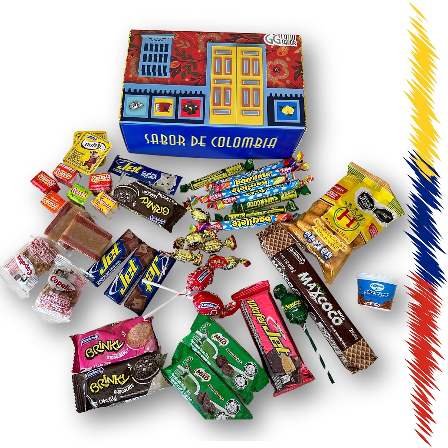 Fun Flavors Box Favorite American Snack Care Package - 50 Snacks ...