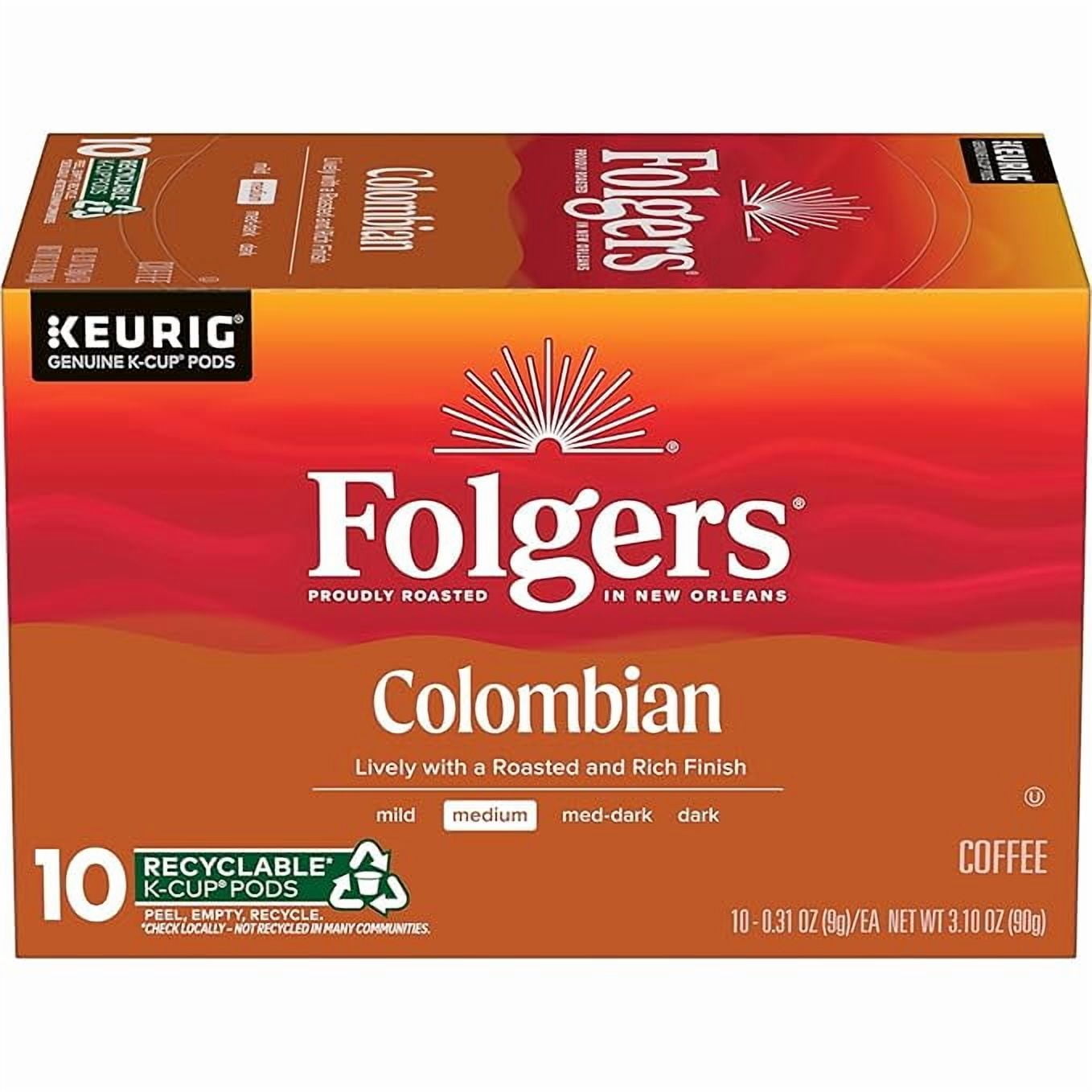 Colombian Coffee, Medium Roast, Keurig K-Cup Pods, 10 Count Box ...