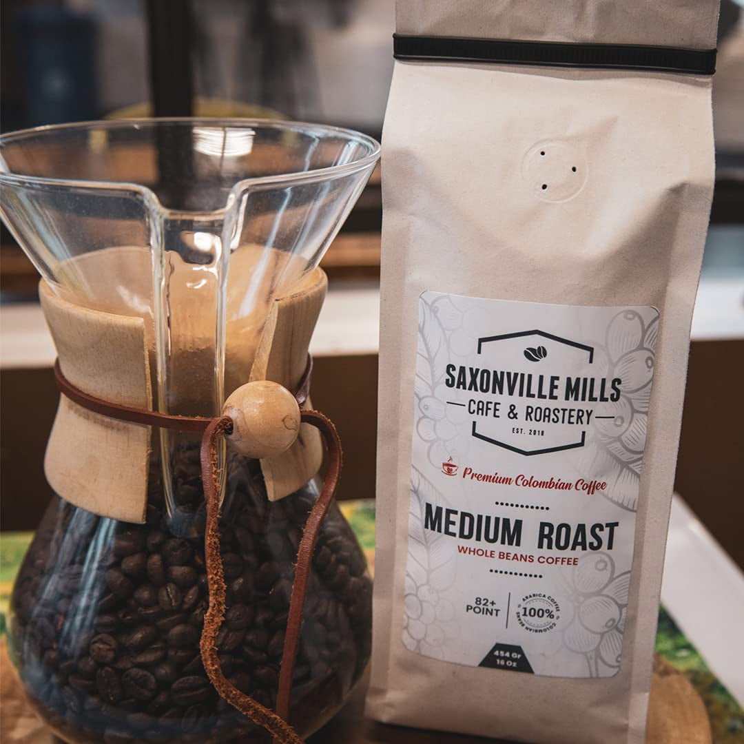 Colombian Coffee, Medium Roast Whole beans Coffee, 100 Percent Arabica ...