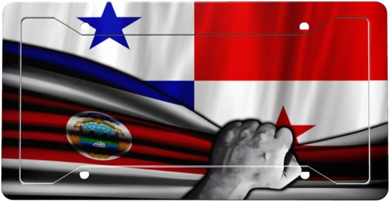 Colombian Colombia Flag and Puerto Rico Puerto Rican Flag Front License ...