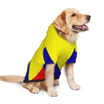 Dominican Republic Flag Dog Hoodie Pet Coat for Medium and Large Dogs ...