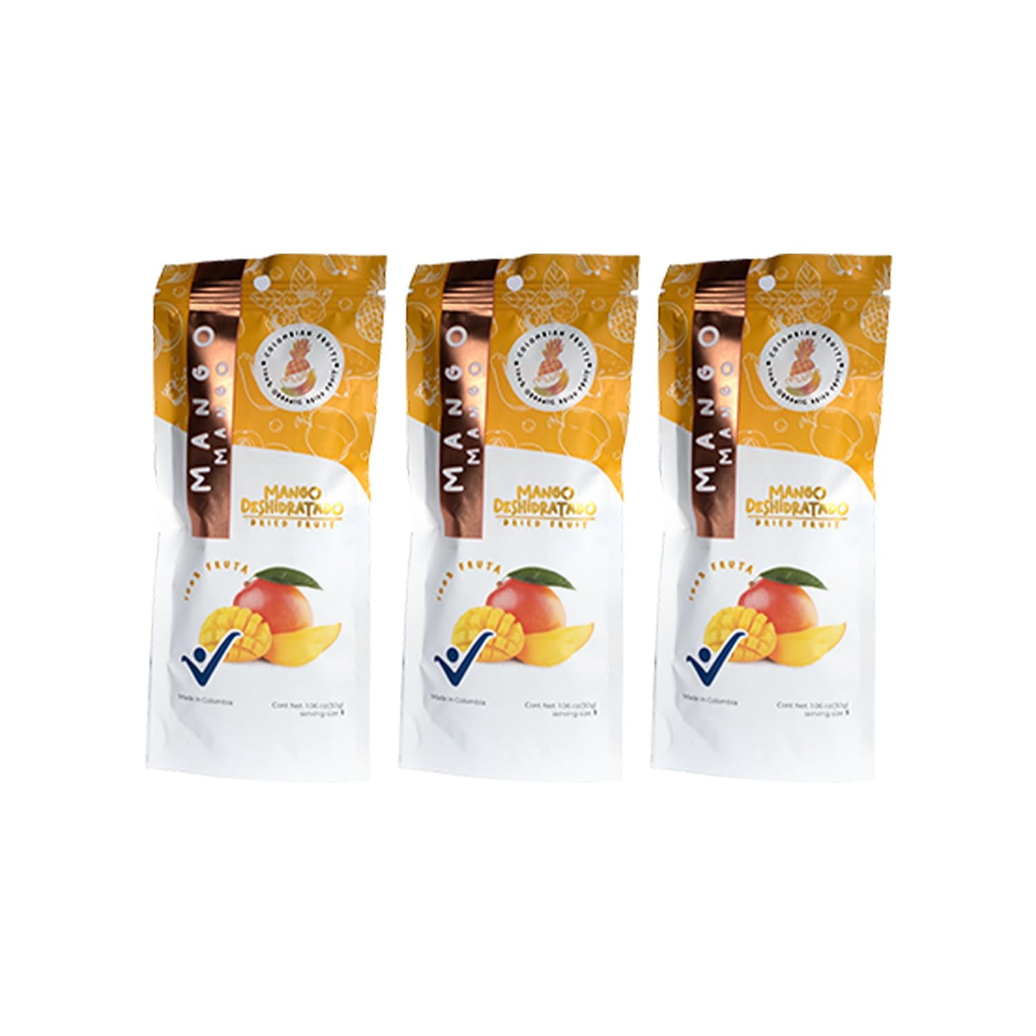 Colombian Fruits Plus Dried Fruit HYZ01 Snacks - 100% Organic Dried ...