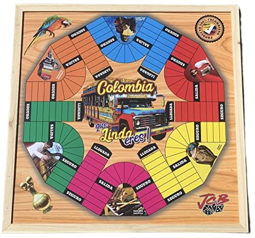 Colombian Parcheesi Magnetic Luxury Board Game, Tablero Colombian De ...