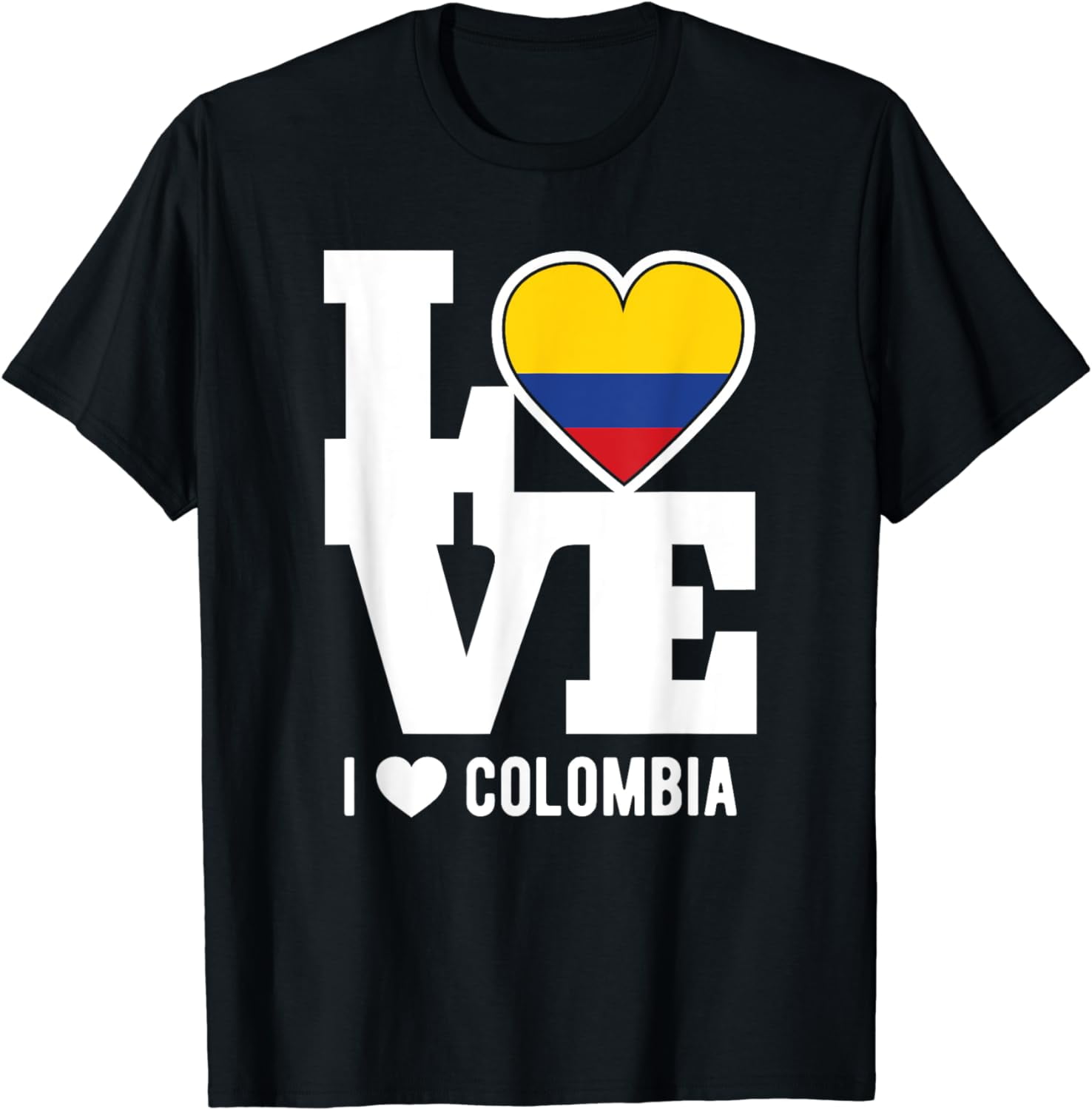 Colombian Shirt I Love Colombia Flag South America Roots T-Shirt ...