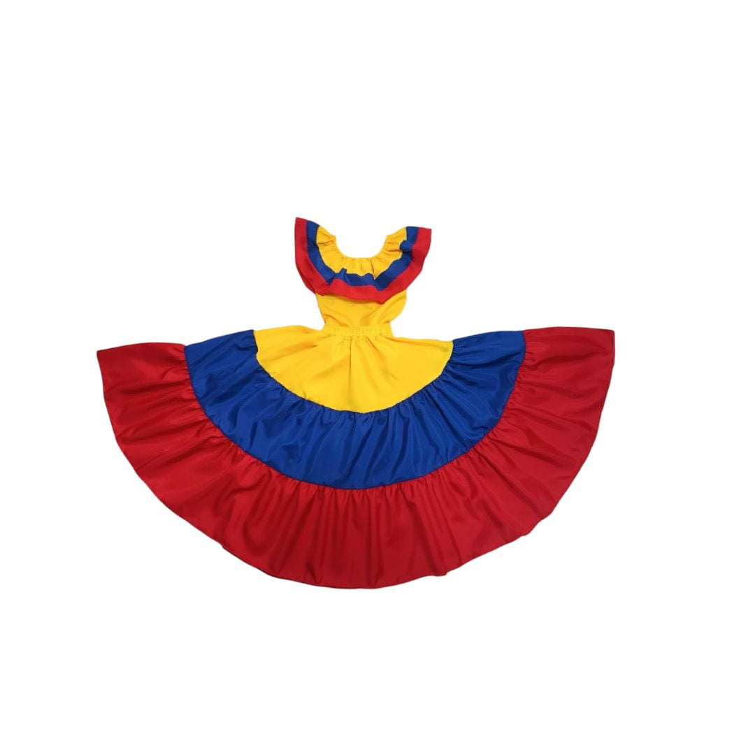 Colombian Traditional Dress Tri-color - Walmart.com