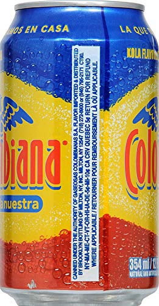 Colombiana La Nuestra Kola Flavored Soda, 12oz Can (Pack of 15, Total ...
