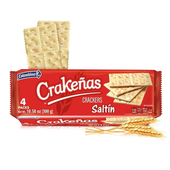Colombina 10.58OZ 4PK Crakeñas Saltin-Flavored Crackers, 4 Packs ...
