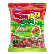 Colombina Bon Bon Bum Bubble Gum Lollipops - Classic Strawberry Flavor ...