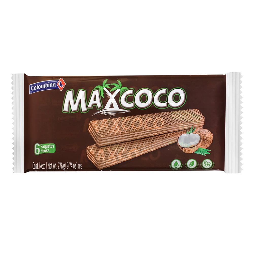 Colombina Bridge Sugar Wafer Max Coco, 3.53 oz - Walmart.com
