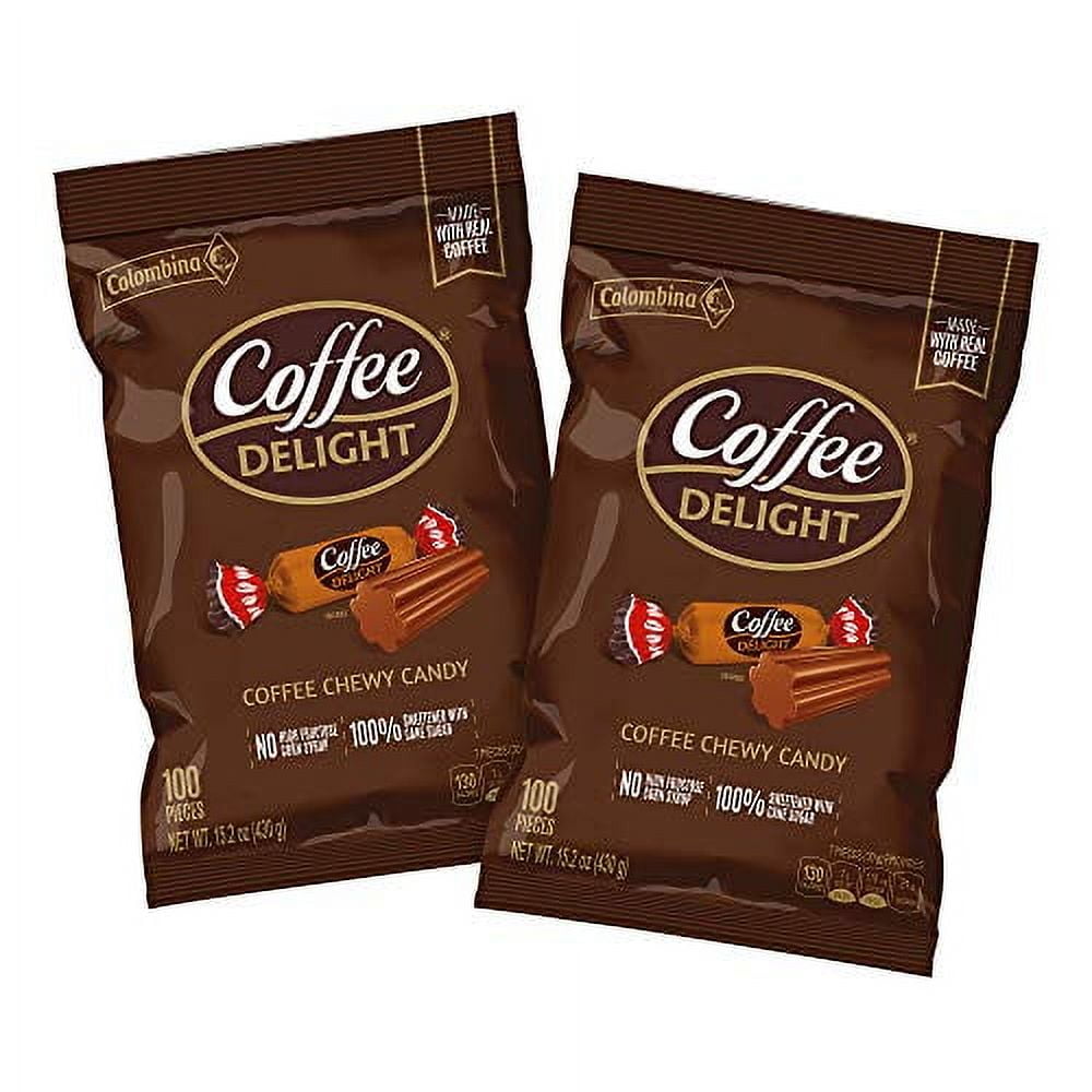 Colombina Coffee Delight Chewy Candy(2 Packs of 100 candies each ...