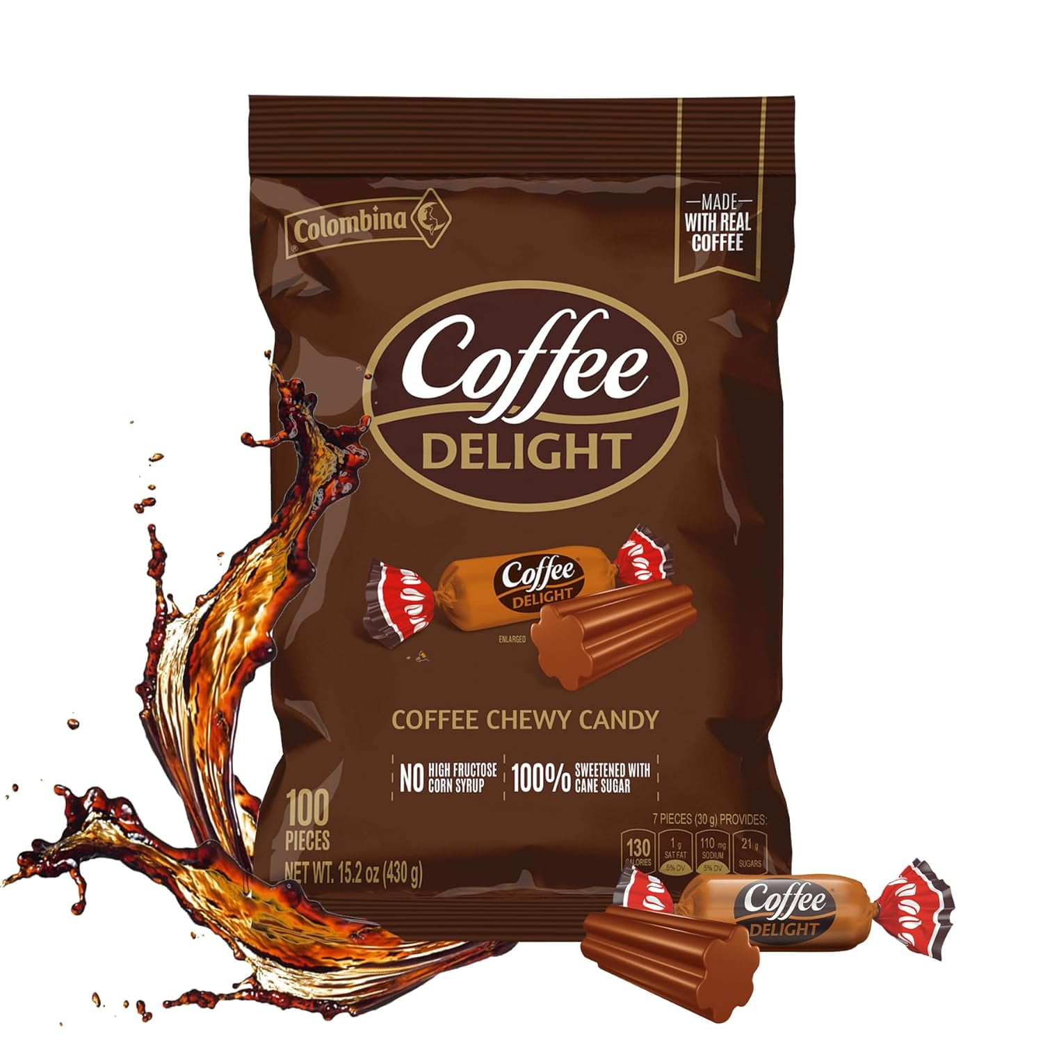Colombina Coffee Delight Chewy Candy - Authentic Colombian Coffee ...