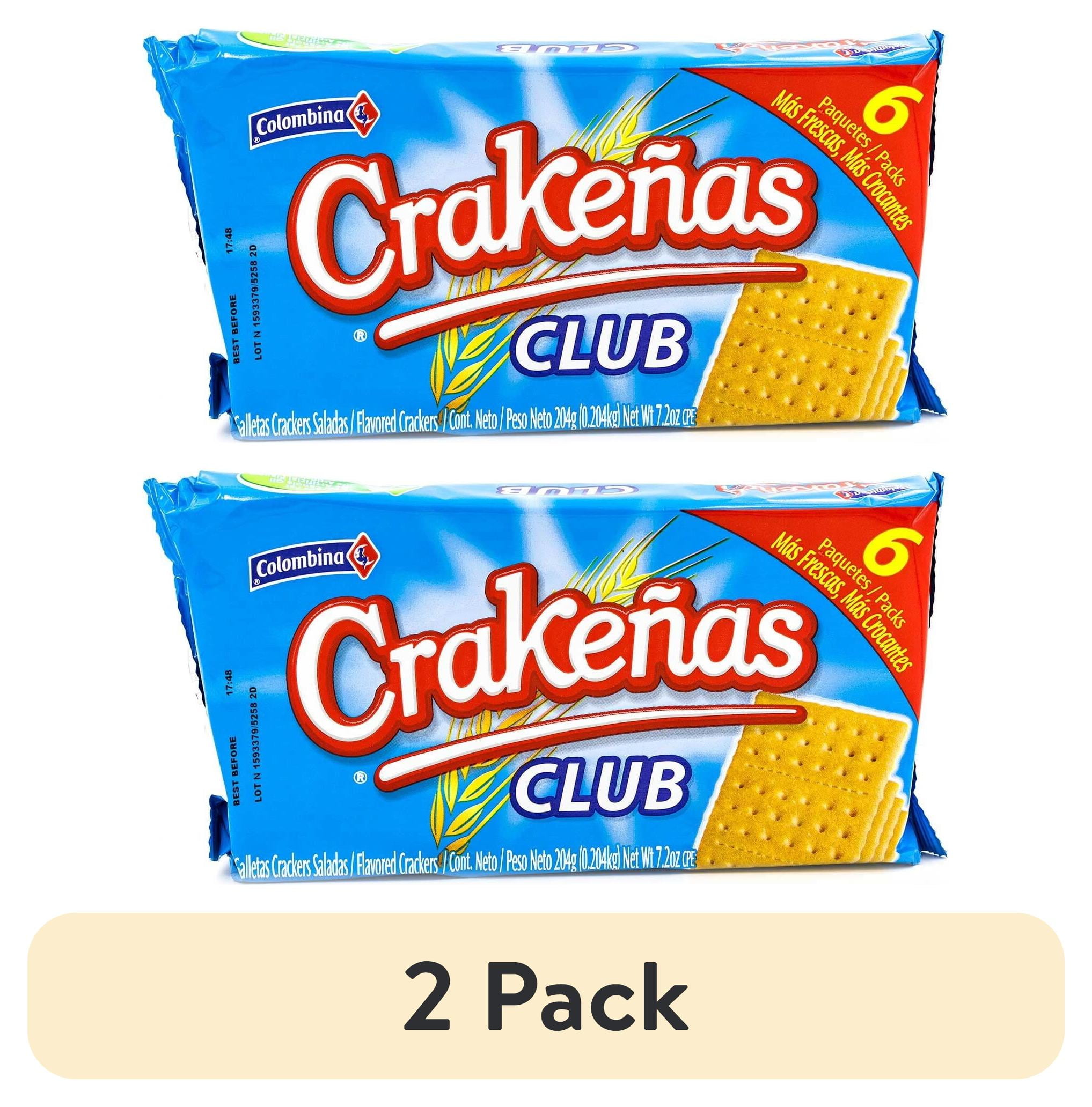 (2 pack) Colombina, Crakeñas Crackers, Club, 7.2 oz, 6pk - Walmart.com