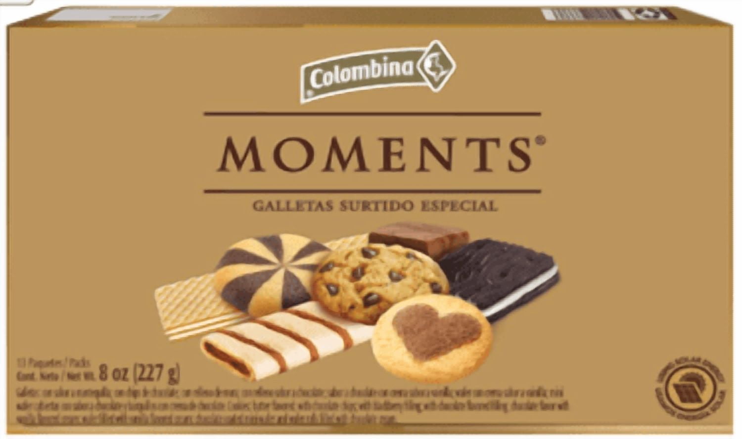 Colombina Premium Box Moments Cookies for Christmas 8 Flavors ...