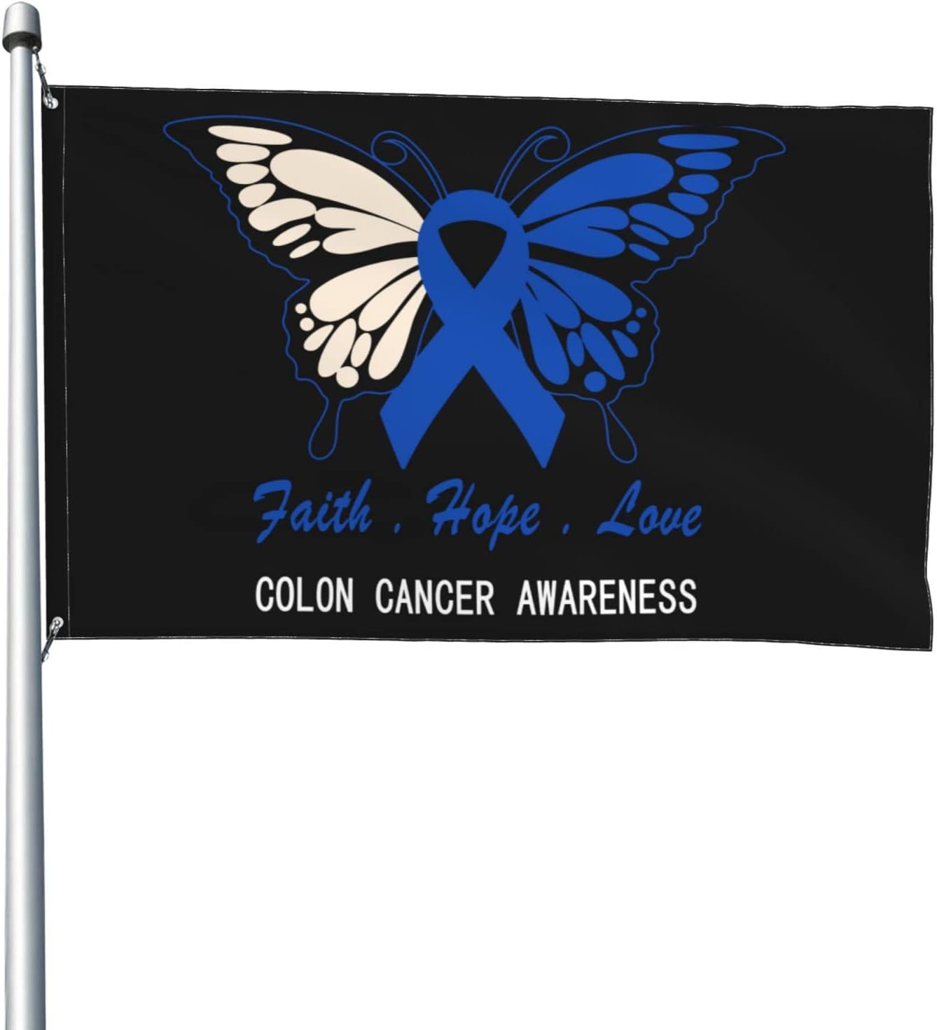 Colon Cancer Awareness Flags 4x6 Ft Banner Patio Lawn & Garden Outdoor ...