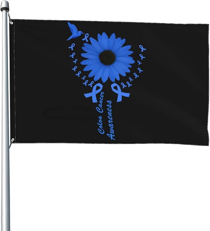 Colon Cancer Awareness Flags 4x6 Ft Banner Patio Lawn & Garden Outdoor ...
