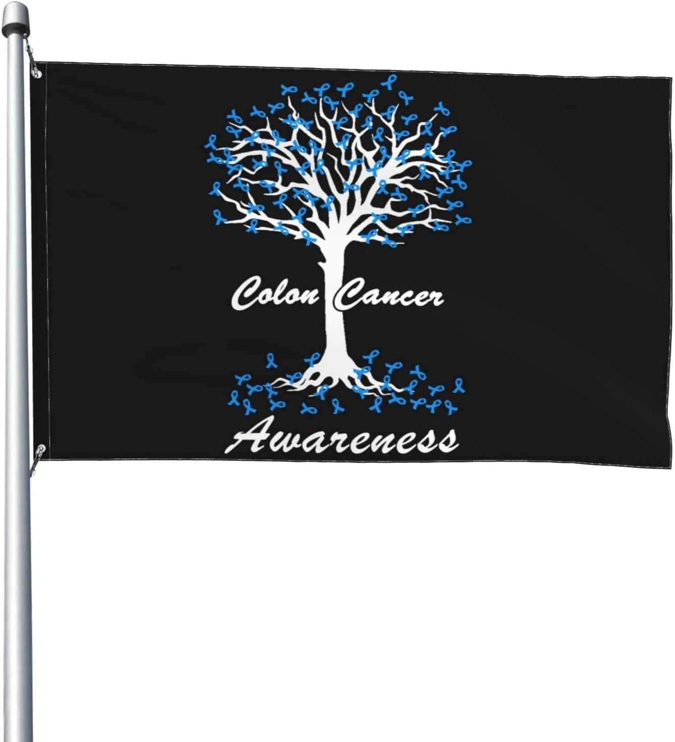 Colon Cancer Awareness Flags 4x6 Ft Banner Patio Lawn & Garden Outdoor ...