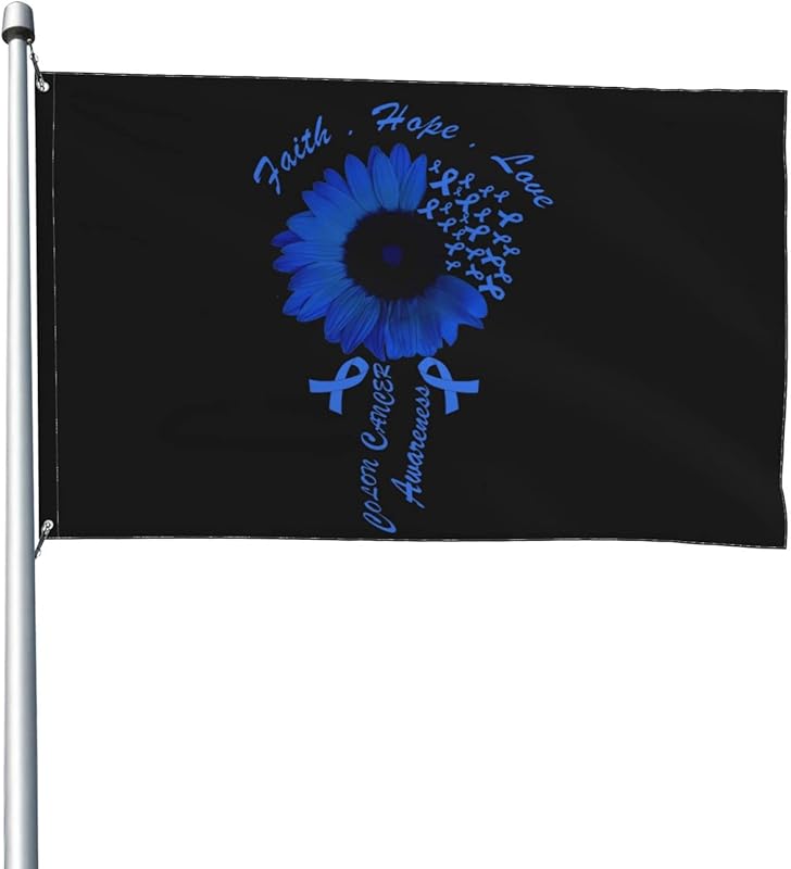 Colon Cancer Awareness Flags 4x6 Ft Banner Patio Lawn & Garden Outdoor ...