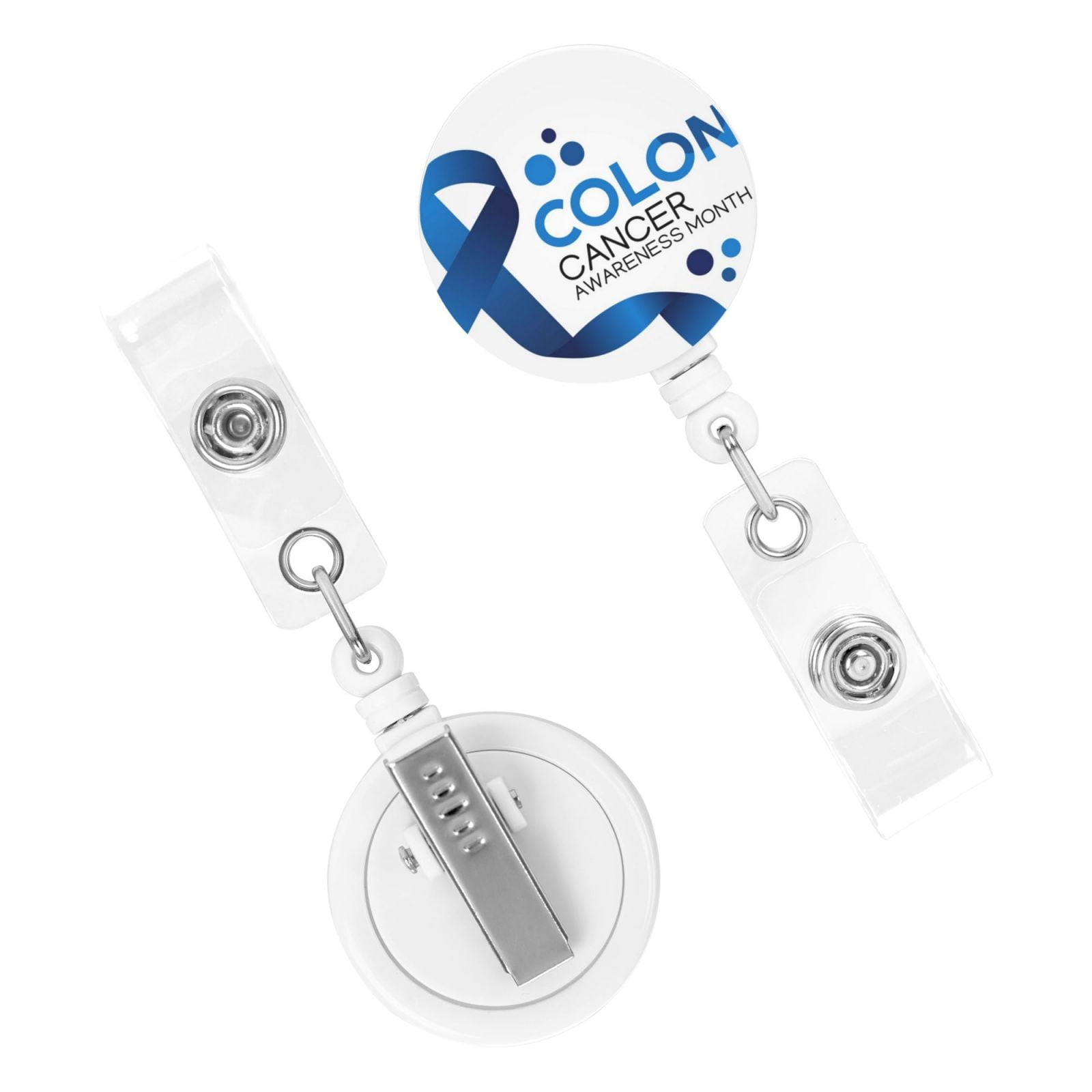 Colon Cancer Awareness Month Badge Reel Retractable Badge Clip Id Card ...