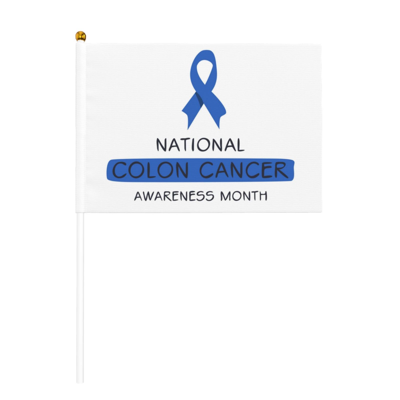 Colon Cancer Awareness Month Flag Small Mini Hand Held Flags Small ...