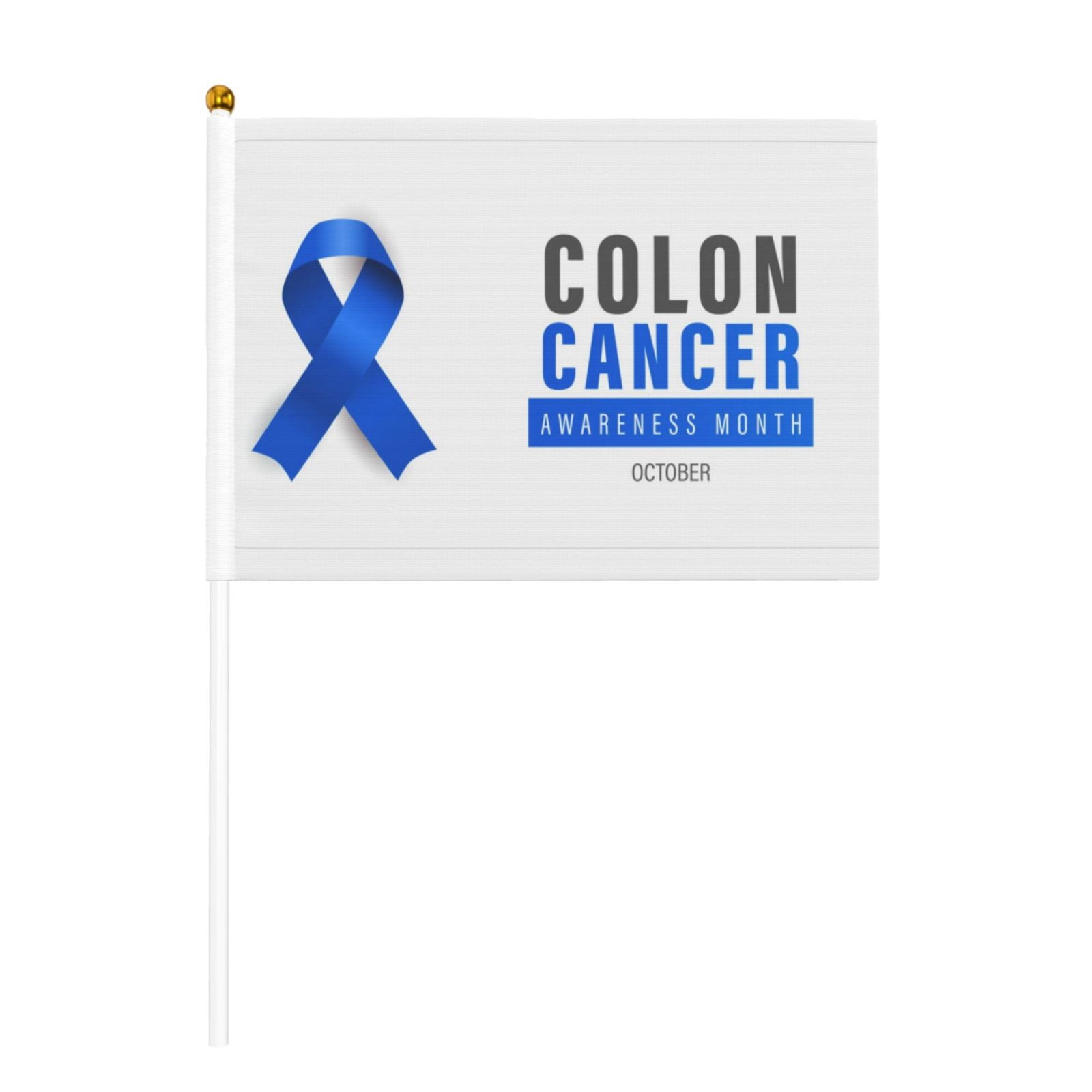 Colon Cancer Awareness Month Flag Small Mini Hand Held Flags Small ...