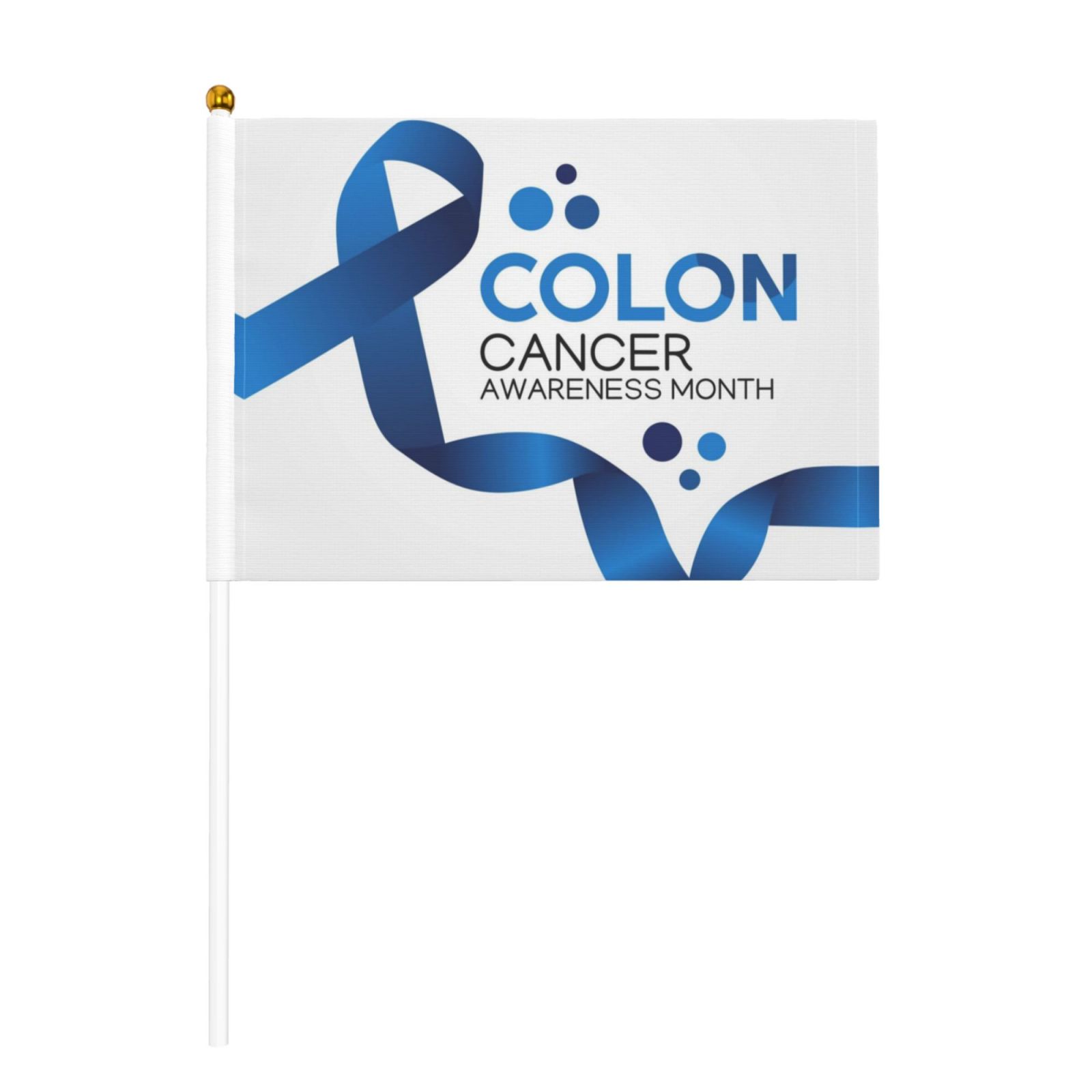 Colon Cancer Awareness Month Flag Small Mini Hand Held Flags Small ...
