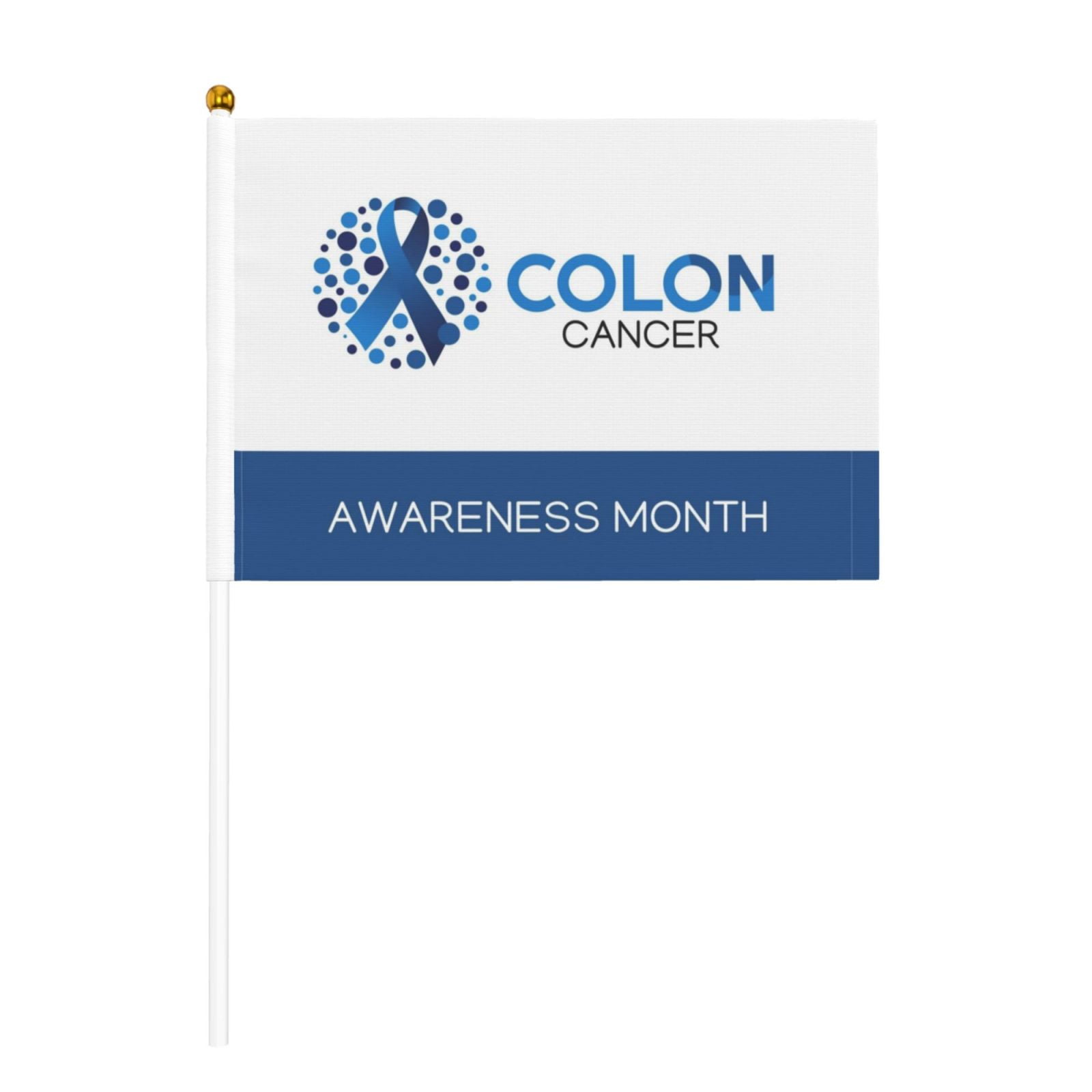 Colon Cancer Awareness Month Flag Small Mini Hand Held Flags Small ...
