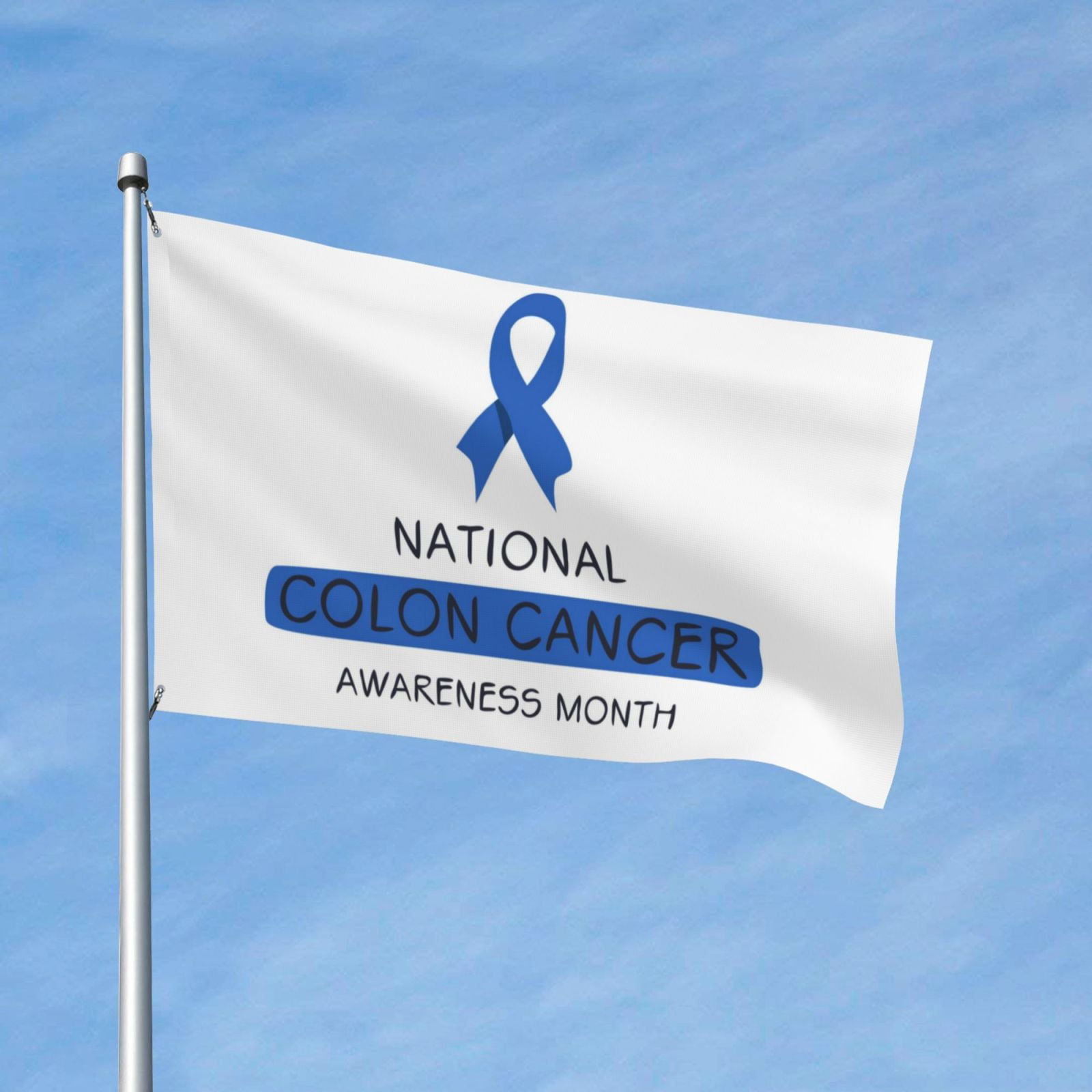 Colon Cancer Awareness Month Garden Flags 3x5 Ft Decoration Double Side ...