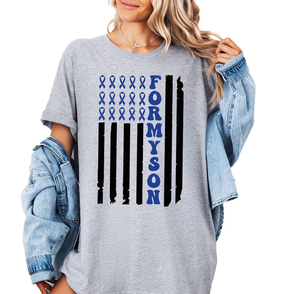 Colon Cancer Awareness Shirt, We Wear Blue For My Son Shirt, Cancer ...