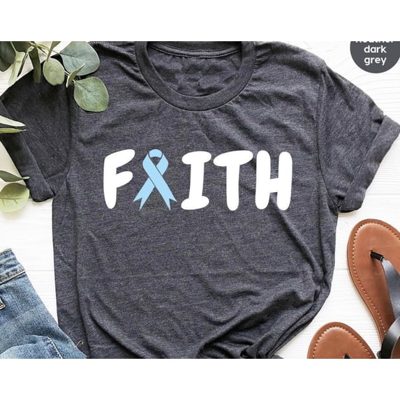 Colon Cancer Shirt Faith TShirt Colorectal Cancer Shirt Colon Cancer ...