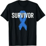 Colon Cancer Survivor Awareness Colonoscopy Blue T-Shirt - Walmart.com