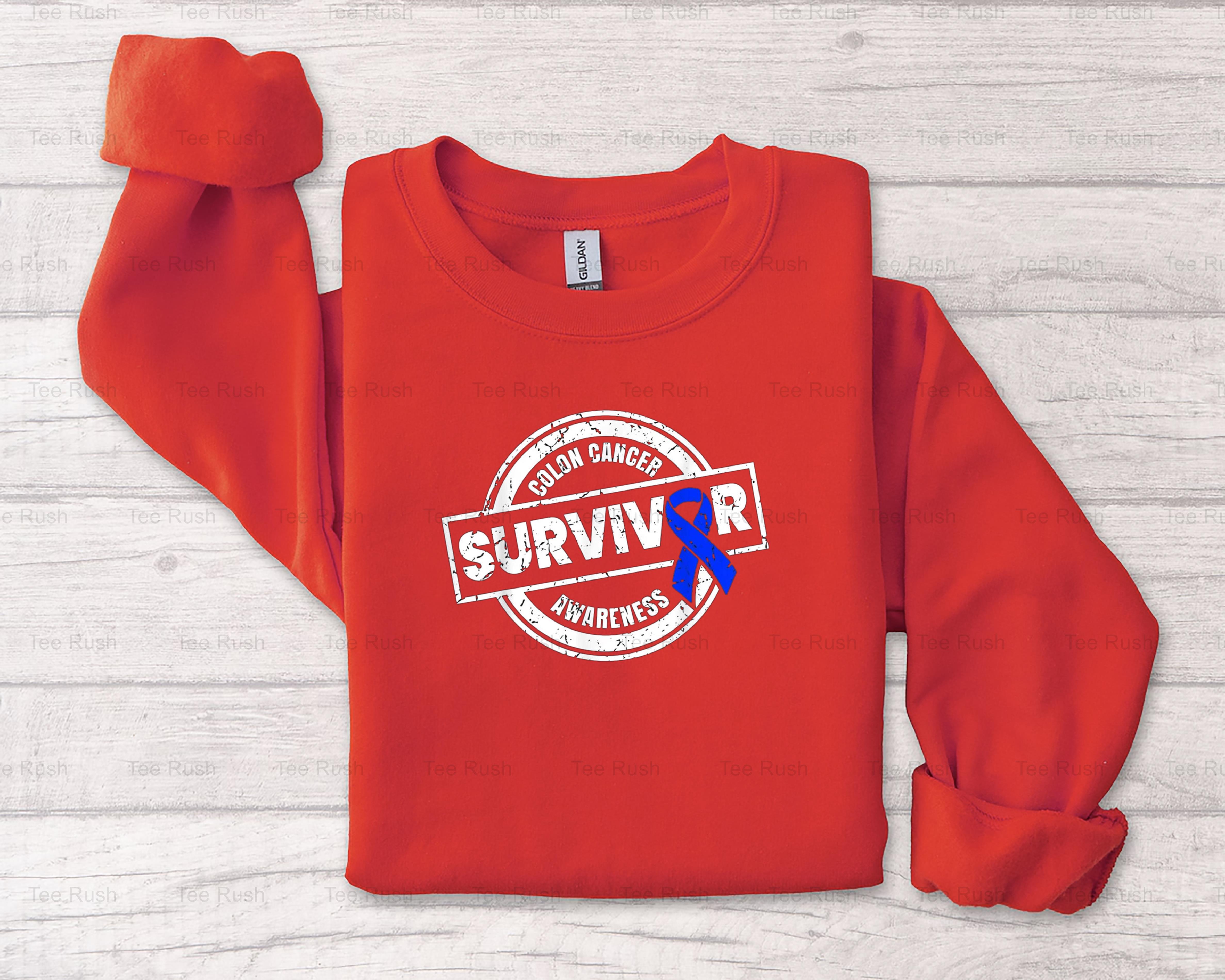 Colon Cancer Survivor Awareness Month Strong Warrior Fighter Fight Gift ...