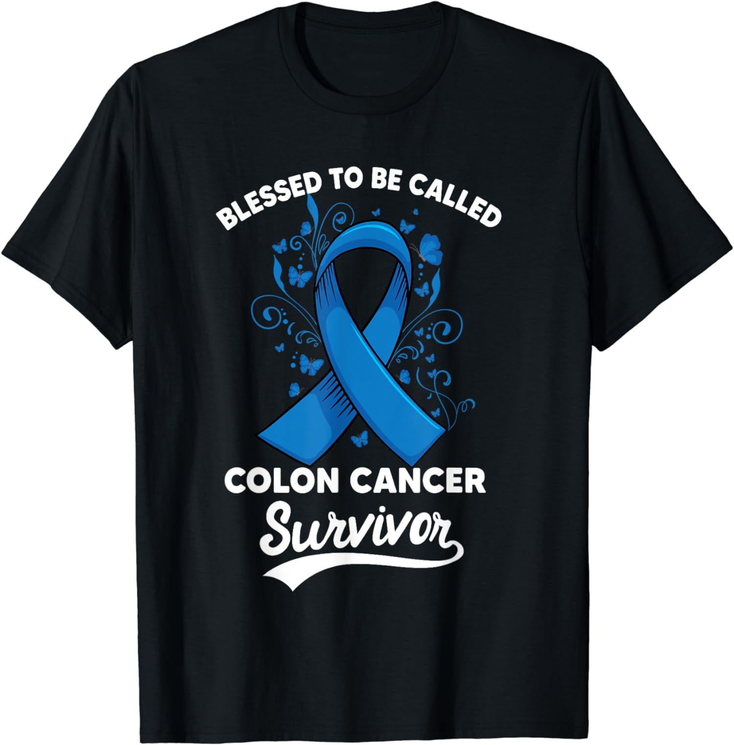 Colon Cancer gift blessed survivor of Colorectal Awareness T-Shirt ...