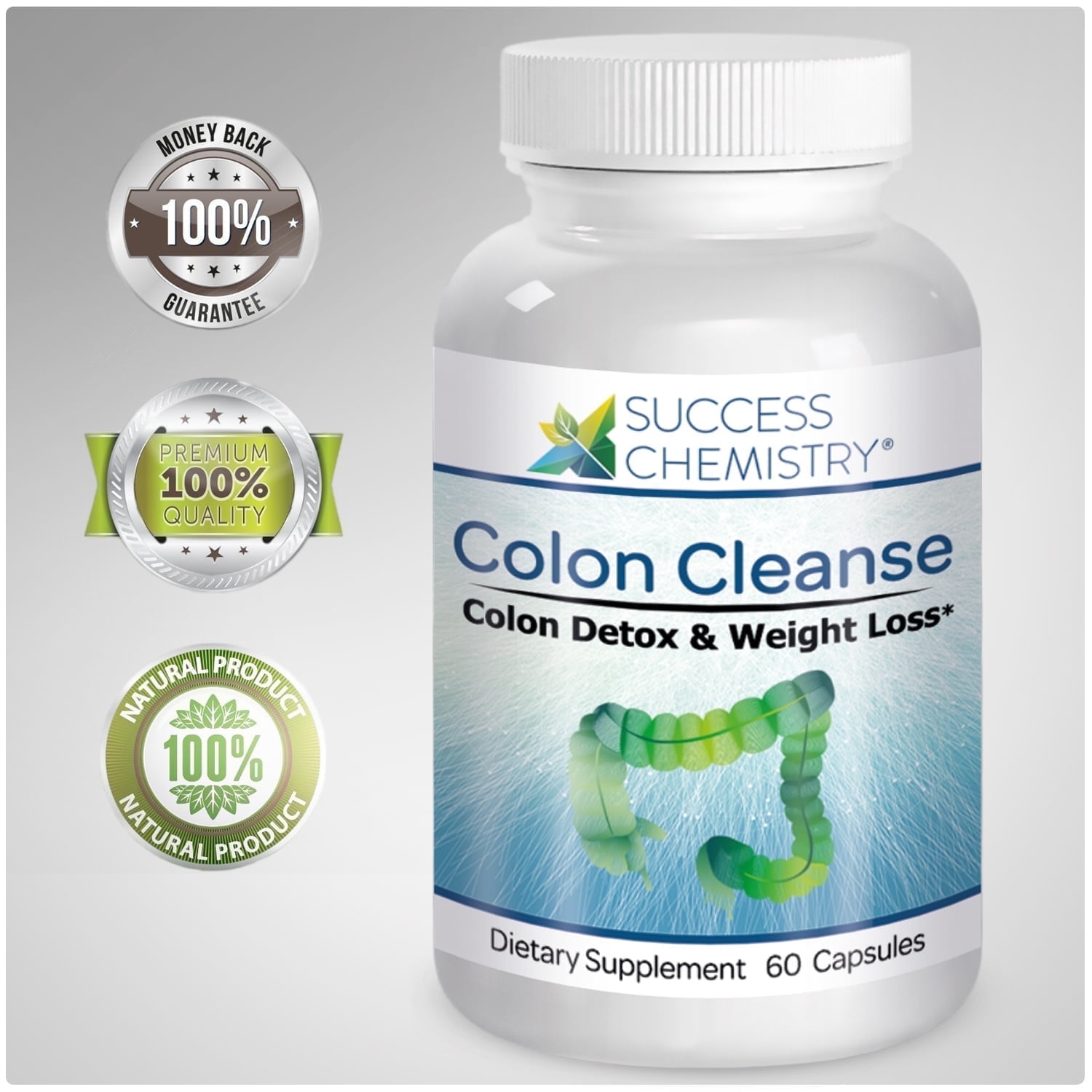 Success Chemistry Colon Cleanse Detox Supplement 60 Count Unisex Adult ...